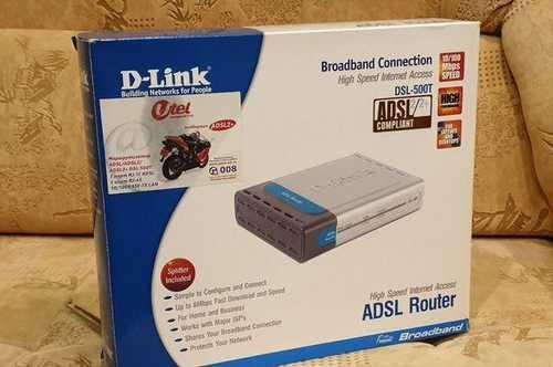 Adsl2+ роутер D-Link DSL-500T