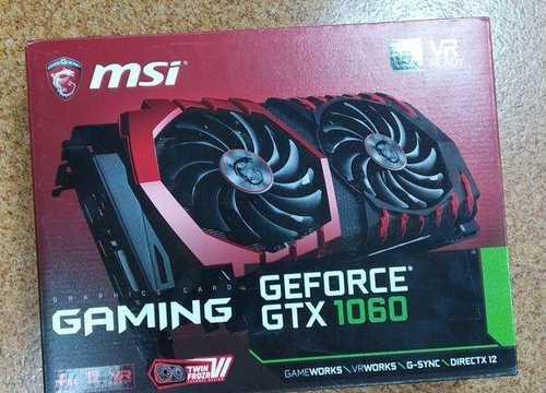Видеокарта MSI GeForce GTX 1060 3G новая
