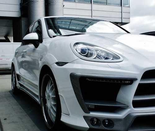 Тюнинг Porsche Cayenne 958 реснички Lumma