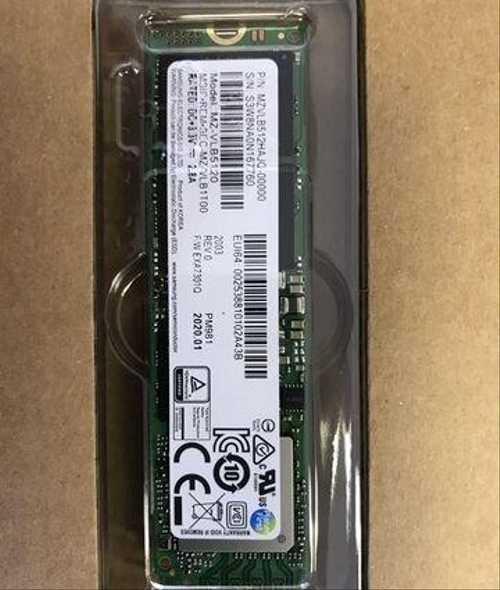 SSD Samsung mzvlb512