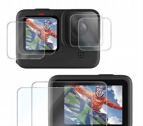 Защитные стекла GoPro Hero 9 (2 комплекта)