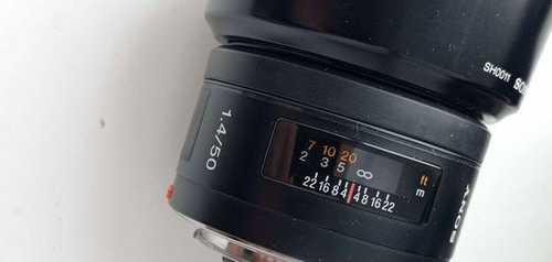 Объектив Sony 50 1.4 (SAL 5014) для байонета Sony