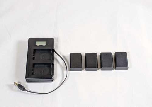 4 аккумулятора NP-FV50 + зарядное устройство