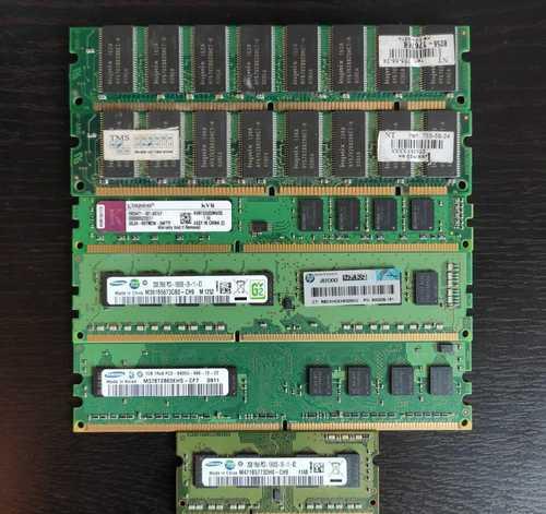 Оперативная память SDR/DDR2/DDR3/SO-dimm