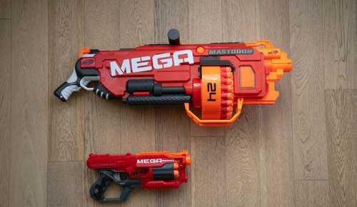 Nerf Mega Mastodon + Nerf Mega Cycloneshock