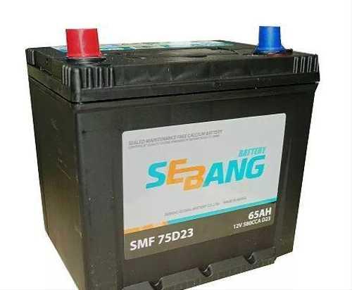 Аккумулятор автомобильны sebang 75D23L оп D23L
