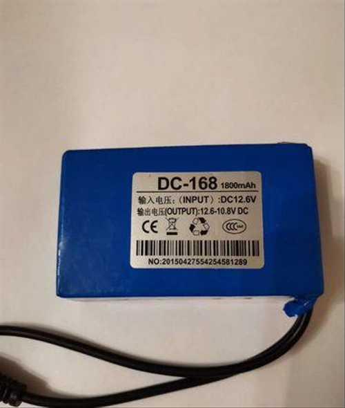 Аккумулятор 12v 1800 mAh литий ионный