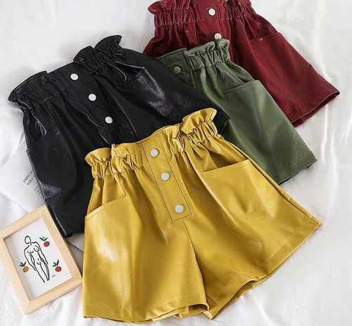 Шорты кожзам