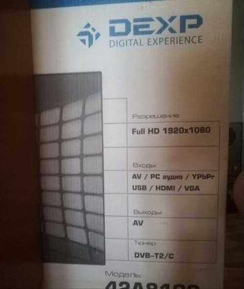 Телевизор Dexp 42A8100