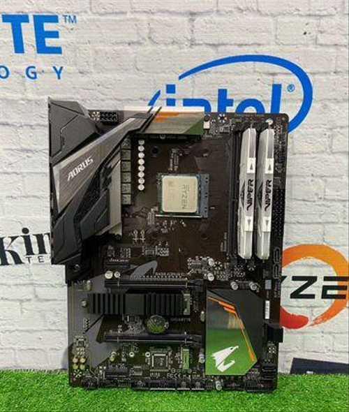 B450 Aourus Elite+Ryzen 5 2600+DDR4 16GB Viper RGB