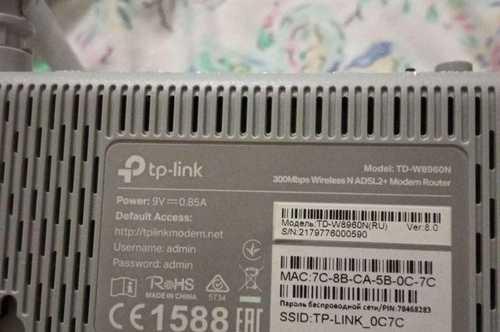 Wifi роутер tp- link TD-W8960N