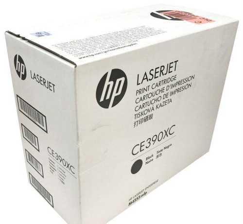 HP CE390XC Тонер-картридж черный (24000 стр.)