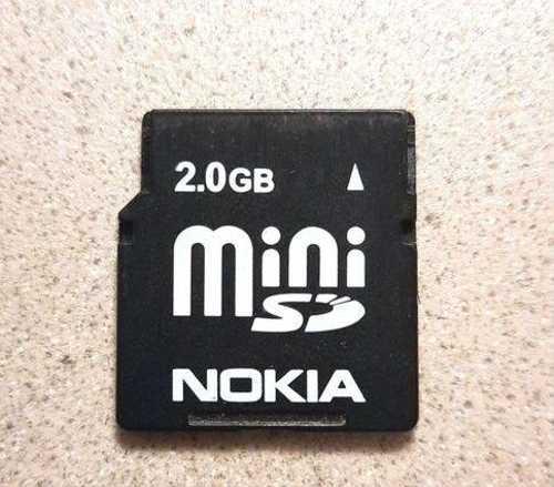 Карта памяти Nokia MiniSD 2 GB