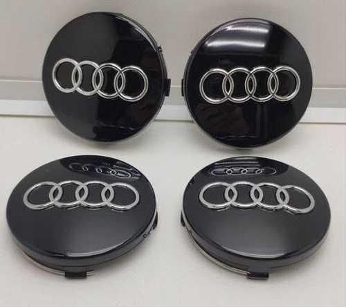 4шт колпаки Audi 59мм 4B0601170 черные