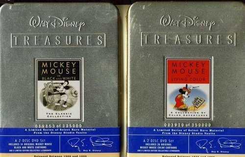 М/ф dvd Treasures Micky mouse 2 metal box запаяны