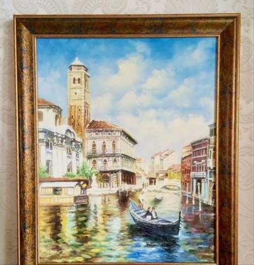 Картина «Венеция» на холсте в багете 50*60 см
