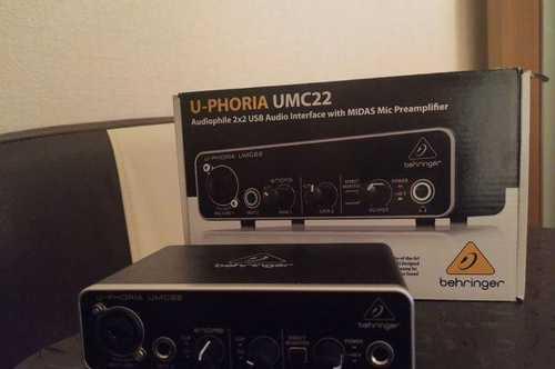 Звуковая карта behringer u phoria umc22 как подключить