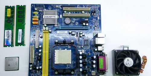 Комплект GA-M61PME-S2P+Athlon 64 X2 + 4GB DDR2