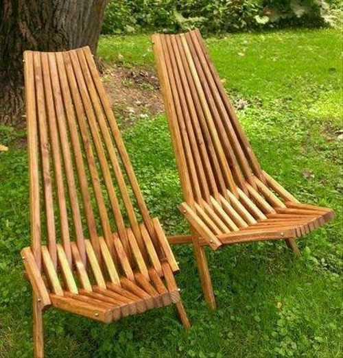 Кресло-шезлонг деревянный