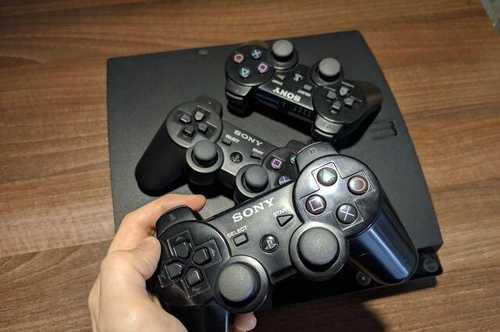 Sony PlayStation 3/PS3 + 3 геймпада