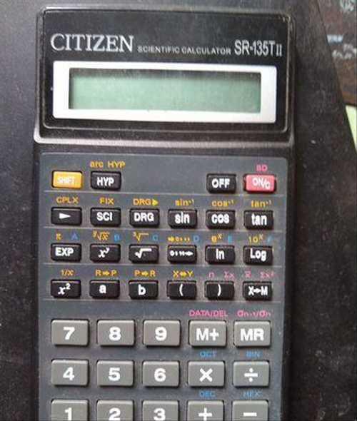 Инженерный калькулятор Citizen SR-135T II