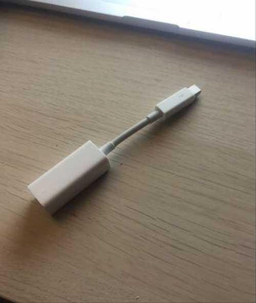 Переходник thunderbolt-ethernet, белый