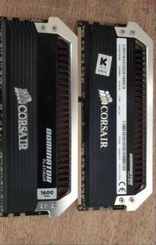 Corsair Dominator Platinum 1600mhz ddr3 16gb (2x8)