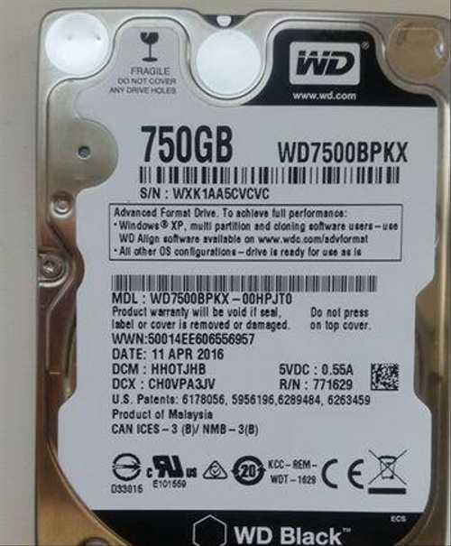 HDD 2.5" Samsung 1000GB и WD 750GB (sataiii)
