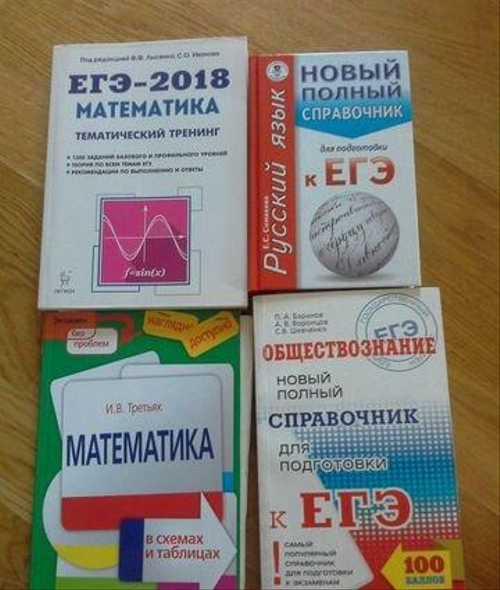 Справочники для подготовки к экзаменам по математи
