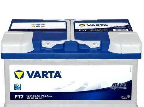 Аккумулятор Новый Varta F17 80 85Ah Доставка Гар