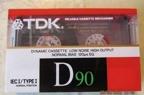 Аудиокассета TDK D90 новая