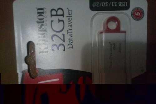 Флэшки 32 гб Kingston (USB 3.2 flash drive)