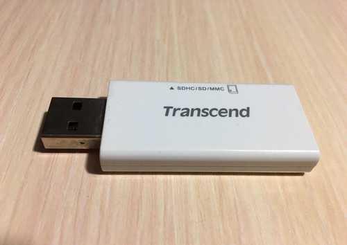 Картридер Transcend sdhc+SD + MMC