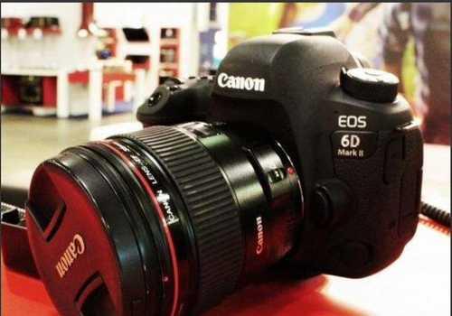 Фотоаппарат Canon EOS 6D Mark II Body черный