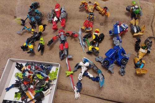 Lego bionicle 10 шт. без инструкций