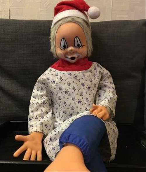 Кукла Клоун 80 см Немецкий гдр Бигги Biggi Мягкоте