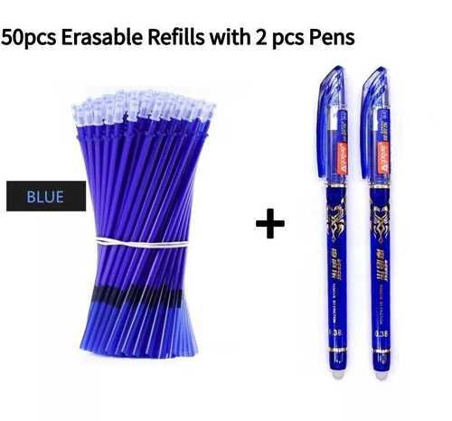 2 ручки + 50 шт./компл. 0,5 мм синий гелевая ручка