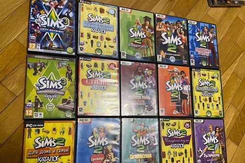 CD диски для PC Sims 2, Sims 3 - 15 штук