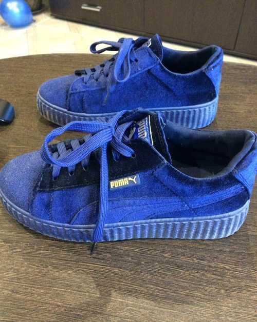 Кроссовки кеды бархатные puma