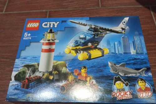 Lego City Полицейская лодка 60272, новая