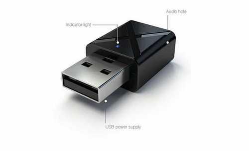 USB Беспроводной мини-адаптер Bluetooth 5.0 3,5мм