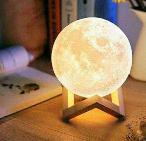 Светильник ночник 3D шар Луна Moon Lamp 15 см