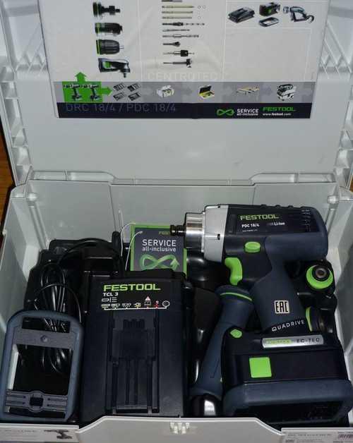 Аккумуляторная ударная дрель-шуруповерт Festool