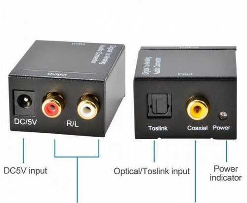 Аудио адаптер (Конвертер) из Coaxial + RCA