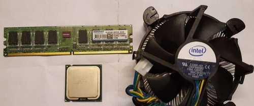 Процессор intl e5300 кулер память ddr2 1gb