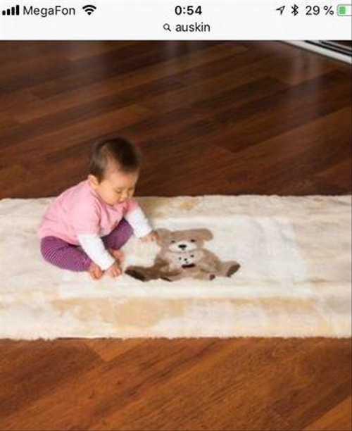 Прикроватный Меховой коврик (овчина) для ребёнка
