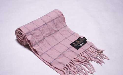 Розовый шарф Barbour Wool Scarf
