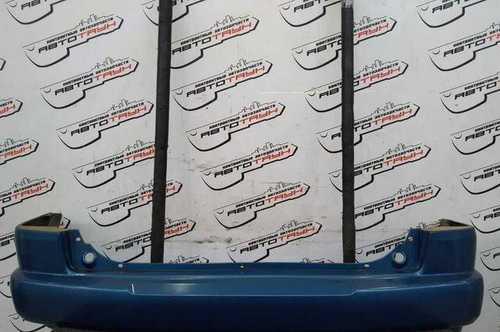 Бампер mazda demio DW3W DW5W 1 модель B синий, 12R