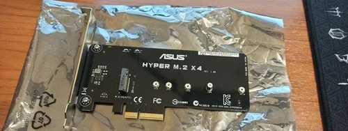Asus Hyper M.2 X4 Адаптер PCI-E X4 на SSD M.2
