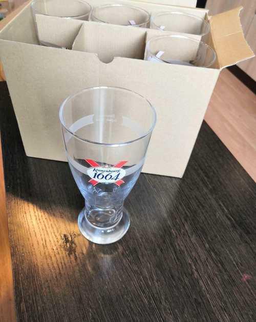 Пивной бокал Kronenbourg 1664